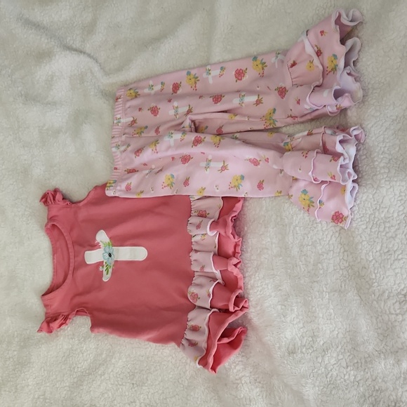 Ricrac & Ruffles | Matching Sets | Ricrac Ruffles Cross Capri Set Size ...